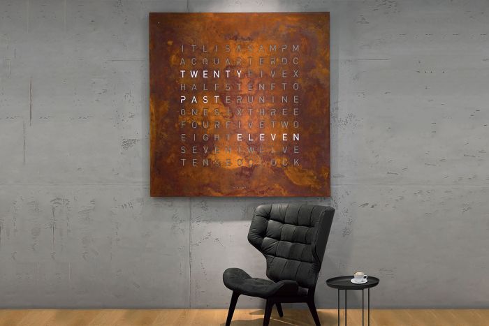 Qlocktwo Rust– furnish.